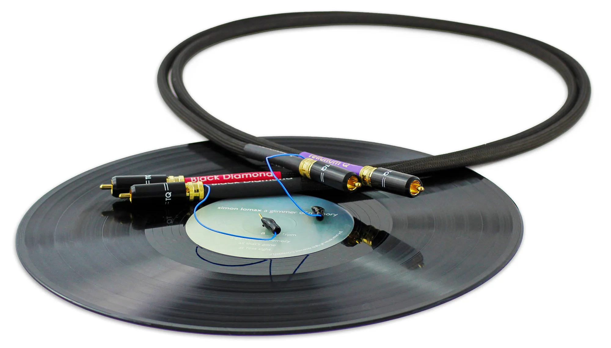 Tellurium Q Black Diamond Tone Arm Phono RCA Cable